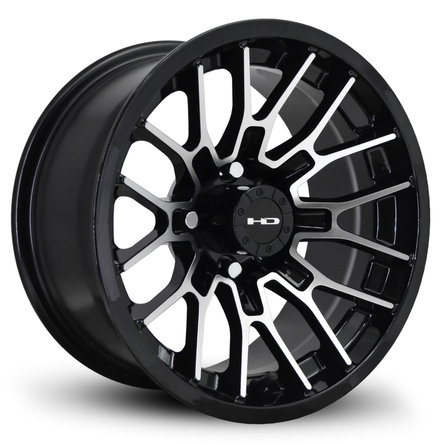 HPD HD Golf RTC Wheel, Gloss Black/Machine Face, 12" or 14" · Golf ...